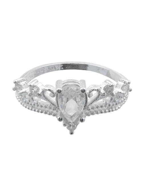 Anillo de corona Horoz de plata zirconia pulido 1
