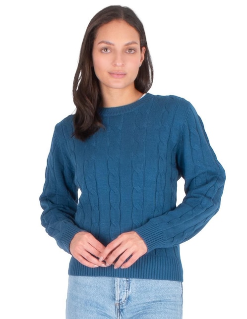 Suéter Generra cuello redondo para mujer 1