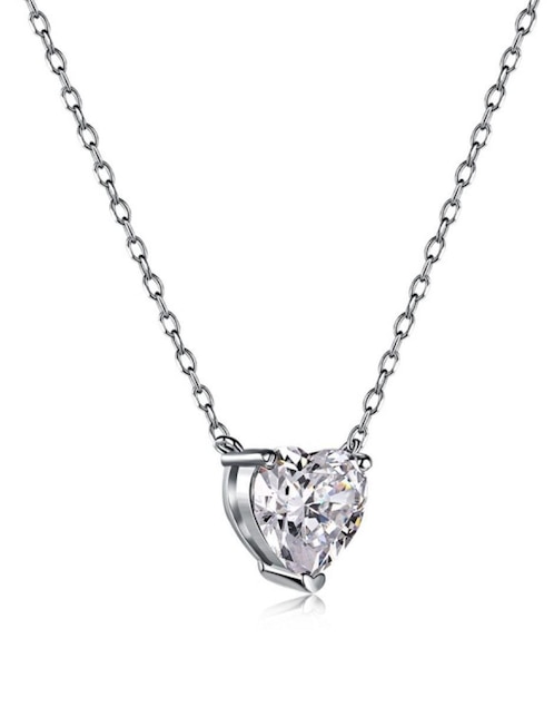 Collar de corazón Yoiko Lise de plata P 925 1