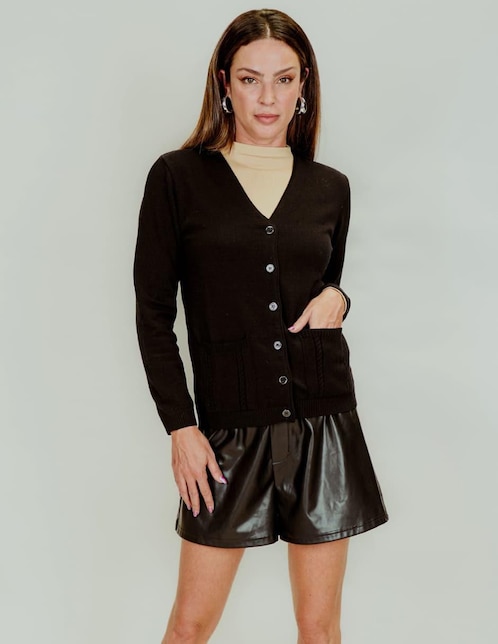 Suéter Zuio cuello V para mujer 1