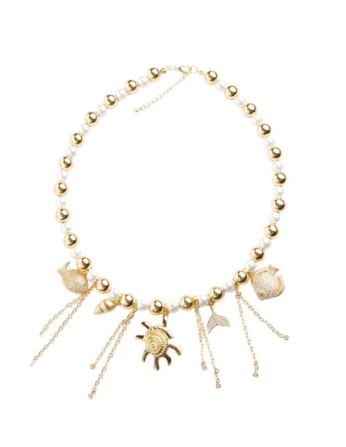 Collar de coral Yoiko Solarelle de baño de oro 18 K 1