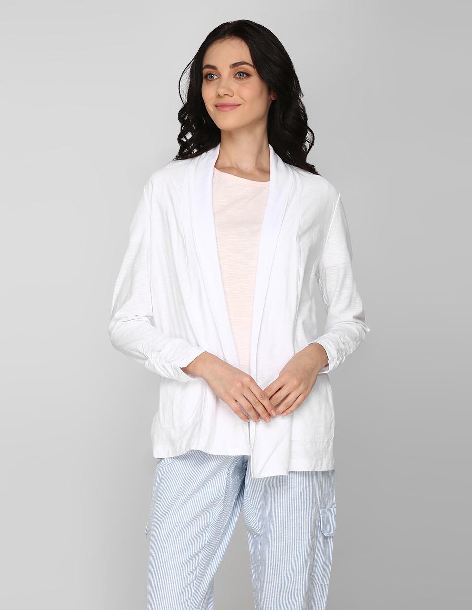 Venta > sueter blanco abierto > en stock