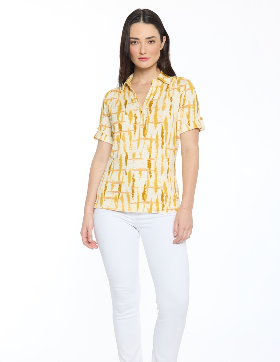 Blusa Foley's manga corta para mujer