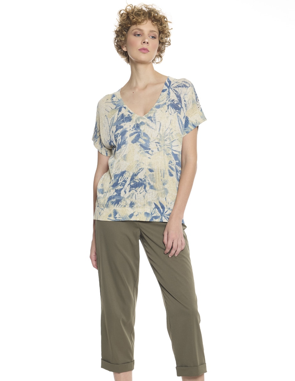 Blusa Foley's manga corta para mujer